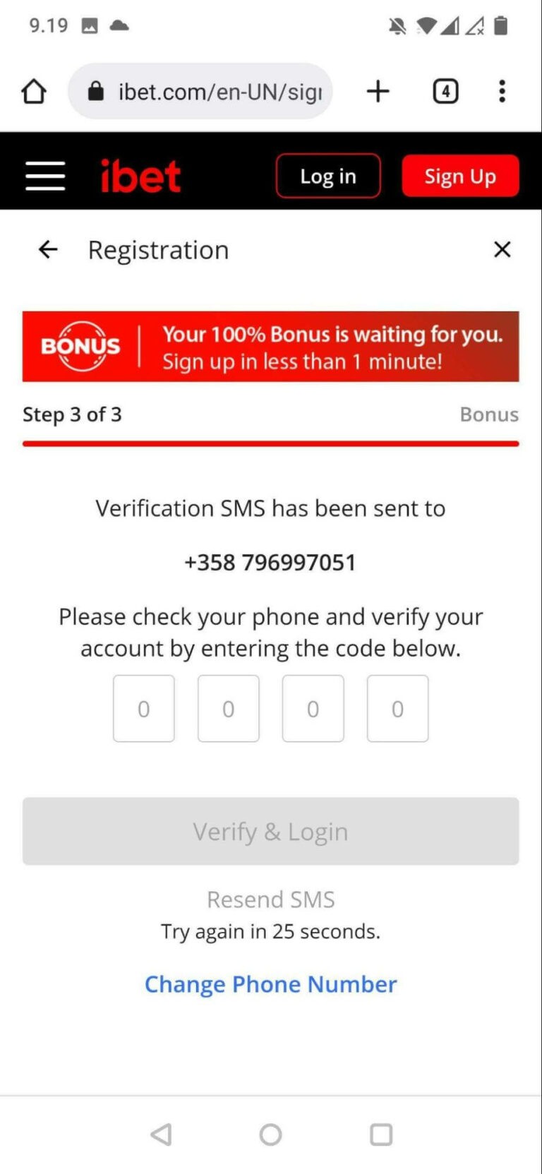 ibet Register Process | Sign Up to the Best Bookmaker